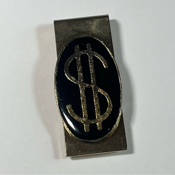 None | Accessories | Vintage Dollar Sign Gold Tone Money Clip | Poshmark